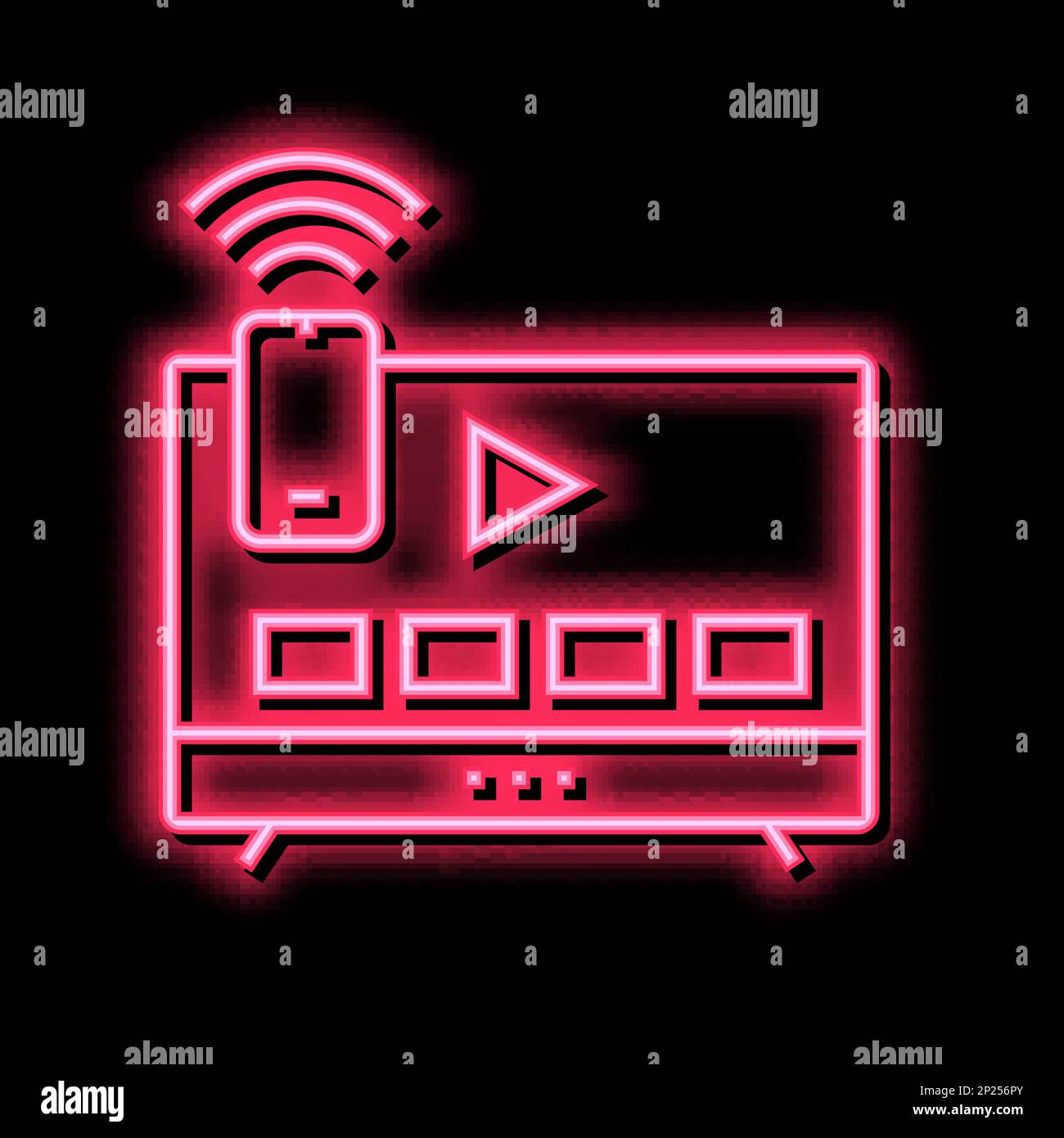 Cctv neon glow icon hi-res stock photography and images - Alamy