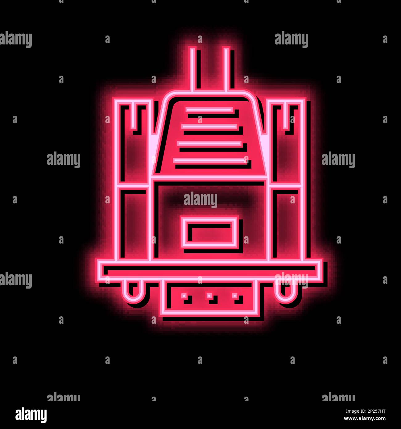 vga computer monitor cable neon glow icon illustration Stock Vector ...