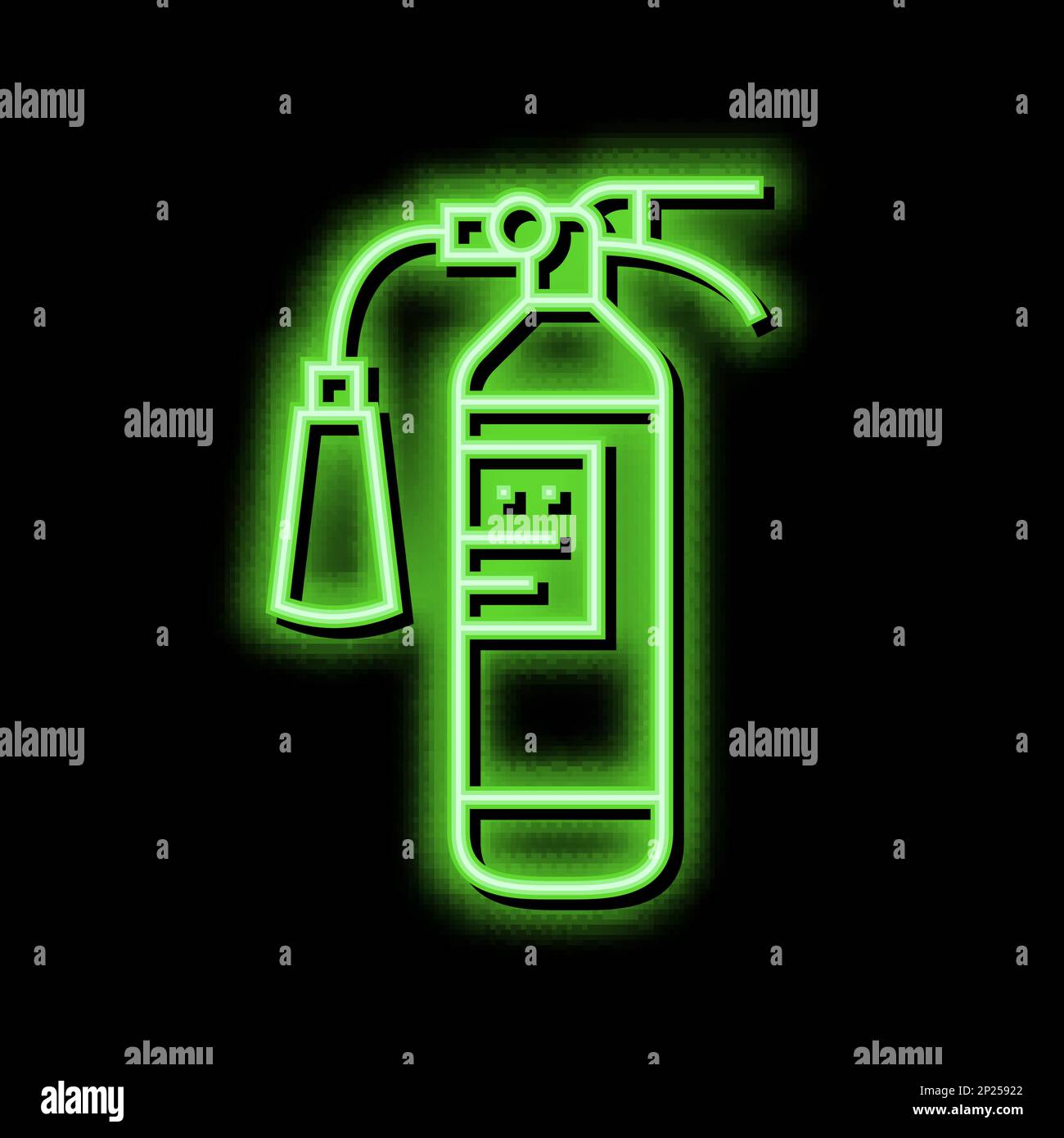 fire extinguisher neon glow icon illustration Stock Vector Image & Art ...