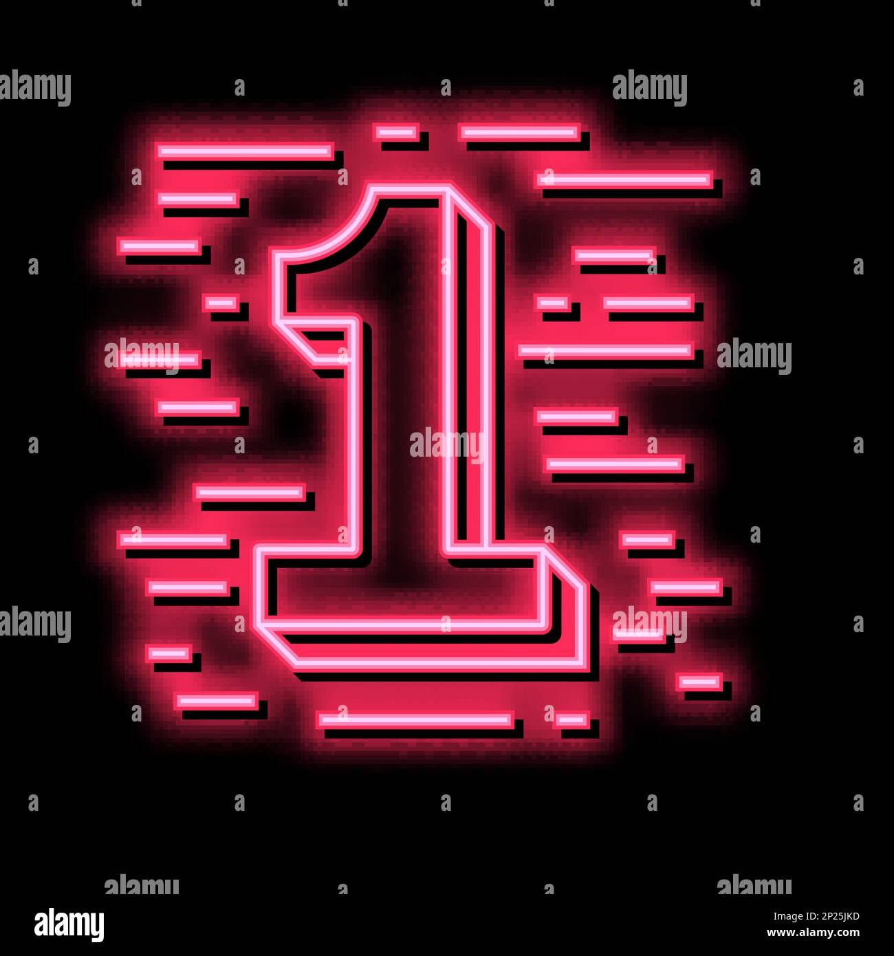 first number neon glow icon illustration Stock Vector Image & Art - Alamy