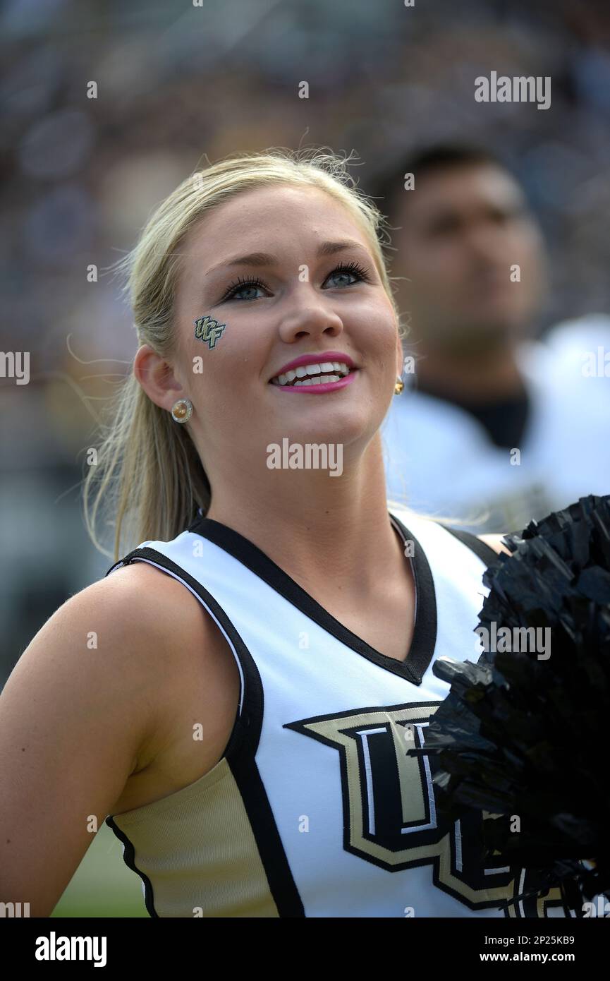 Central Florida cheerleaders perform before an NCAA college football ...