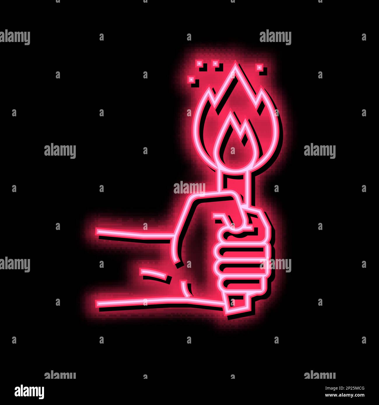 fire torch color icon vector illustration Stock Vector Image & Art - Alamy