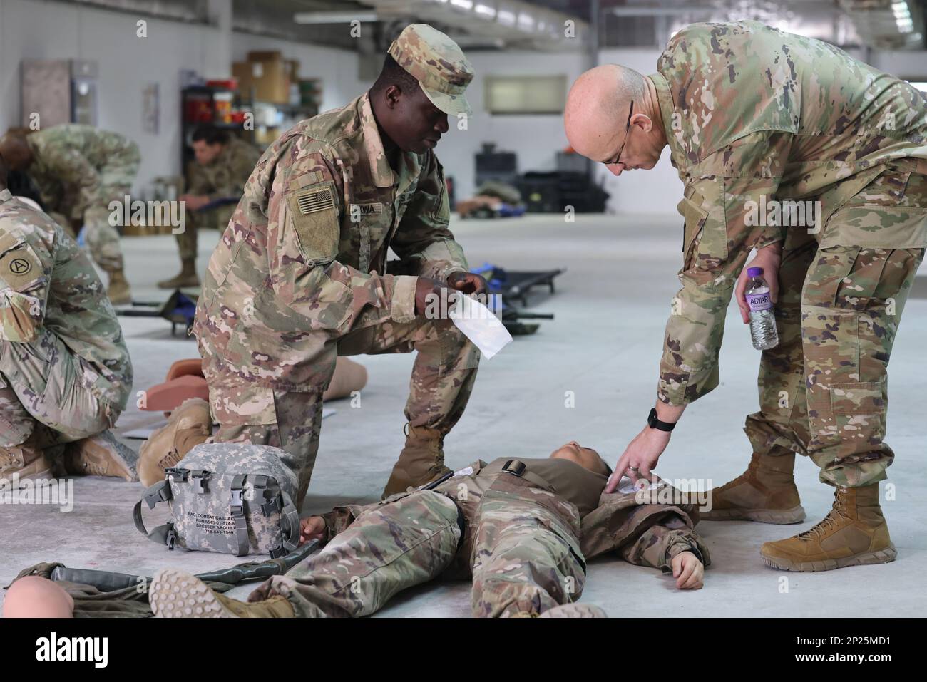 A cohort of new Combat Lifesavers receive CLS-TCCC training at Camp ...