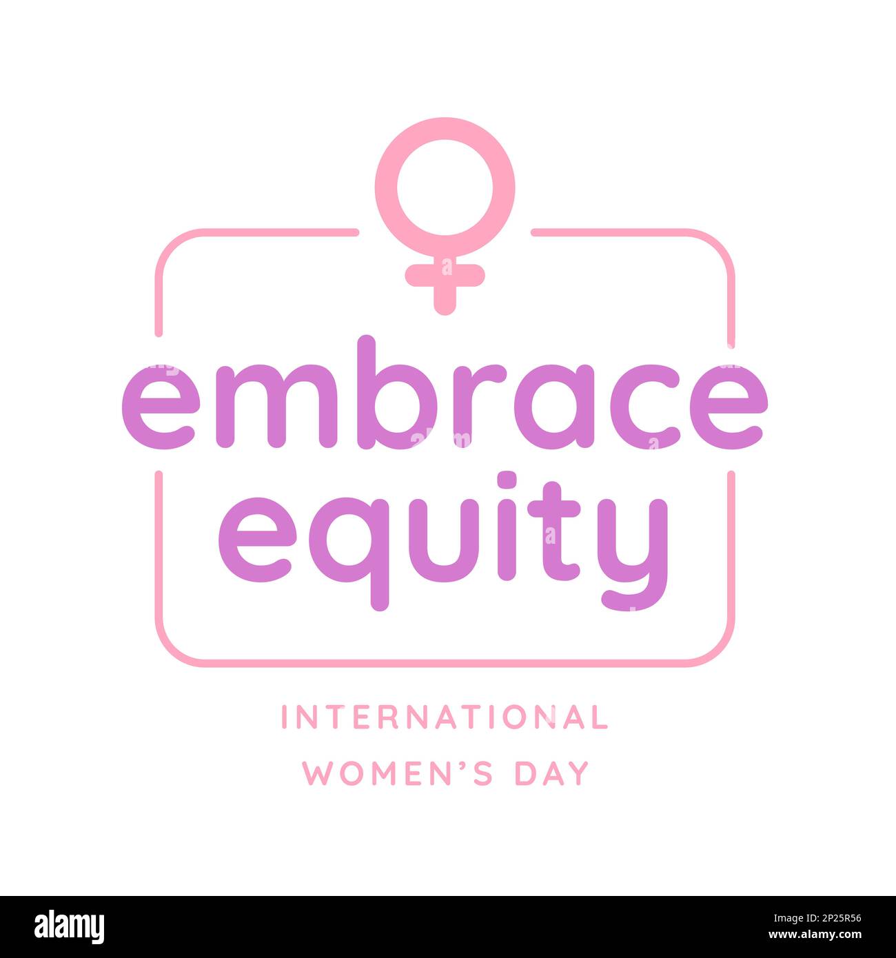 Design for international women's day with embrace equity theme in eps ...