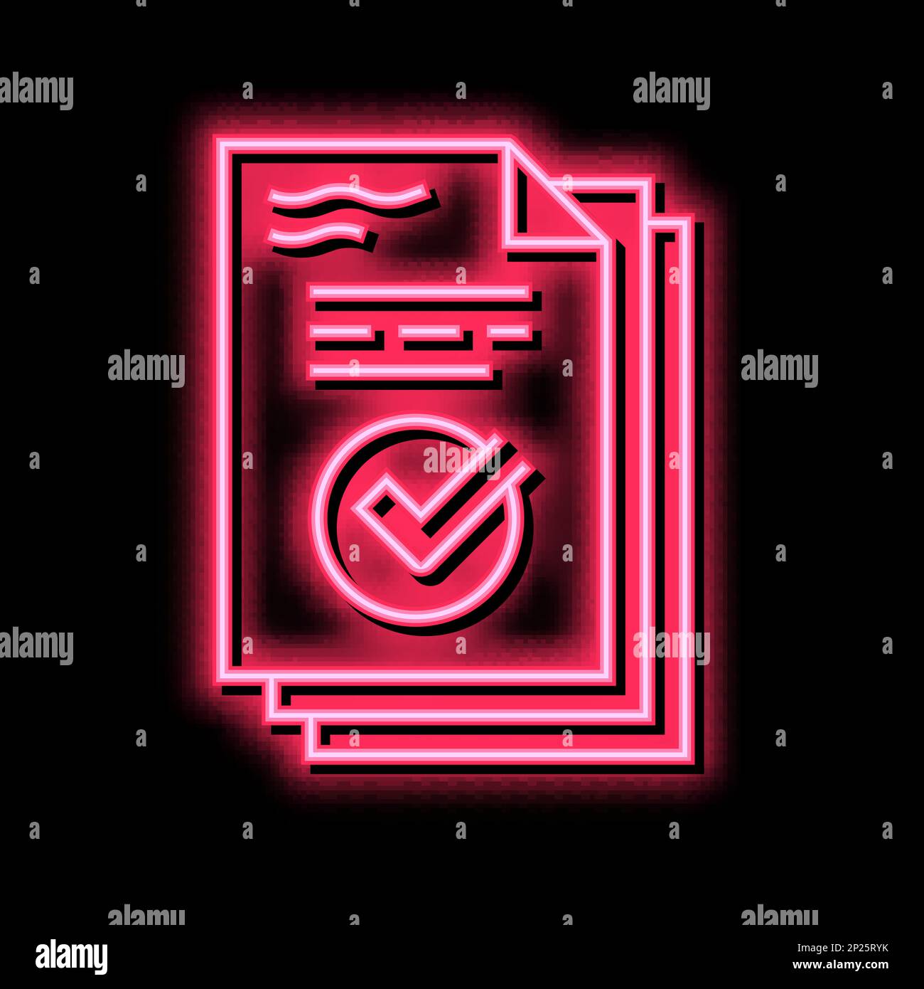 work report neon glow icon illustration Stock Vector Image & Art - Alamy