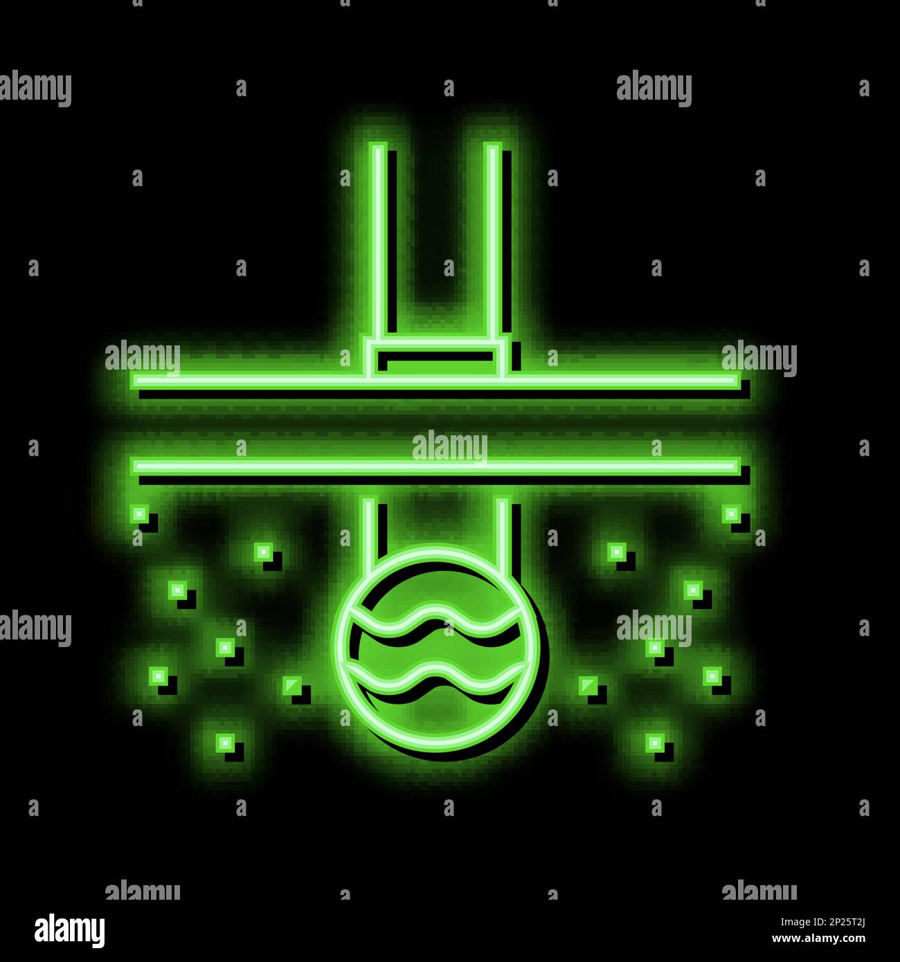 pipeline of drainage neon glow icon illustration Stock Vector Image ...