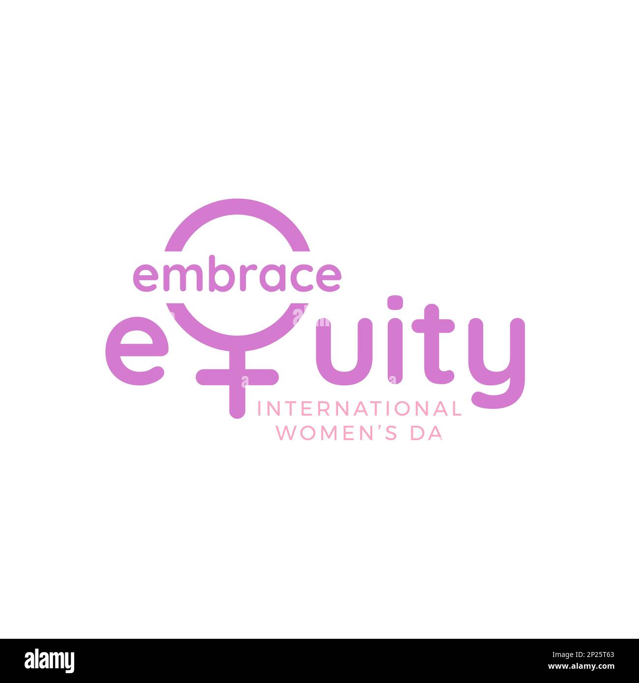 Design for international women's day with embrace equity theme in eps ...