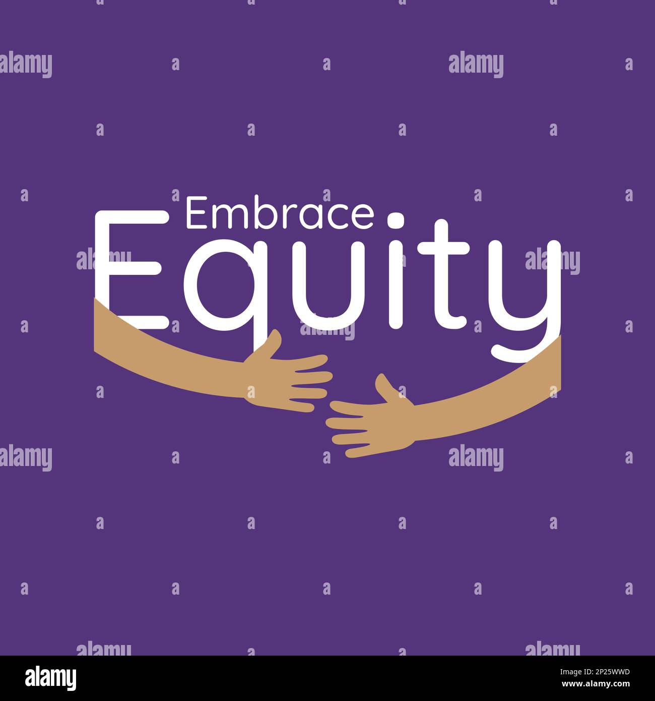 Design for international women's day with embrace equity theme in eps ...