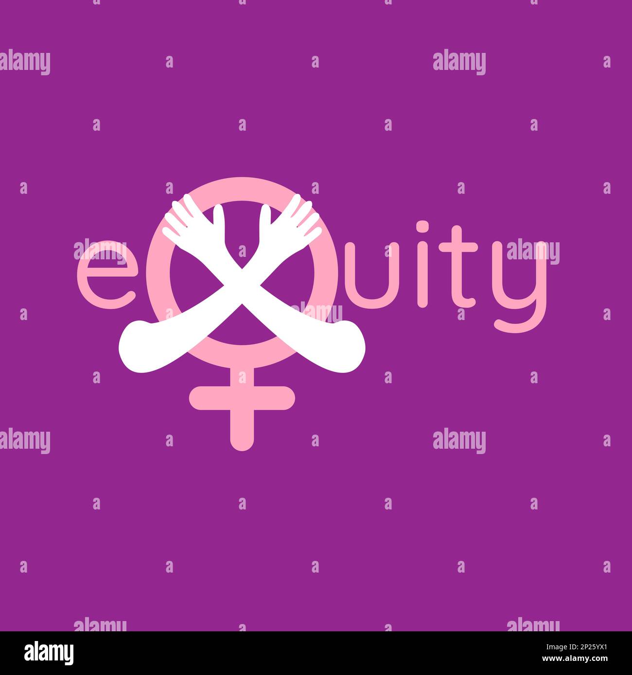 Design for international women's day with embrace equity theme in eps ...