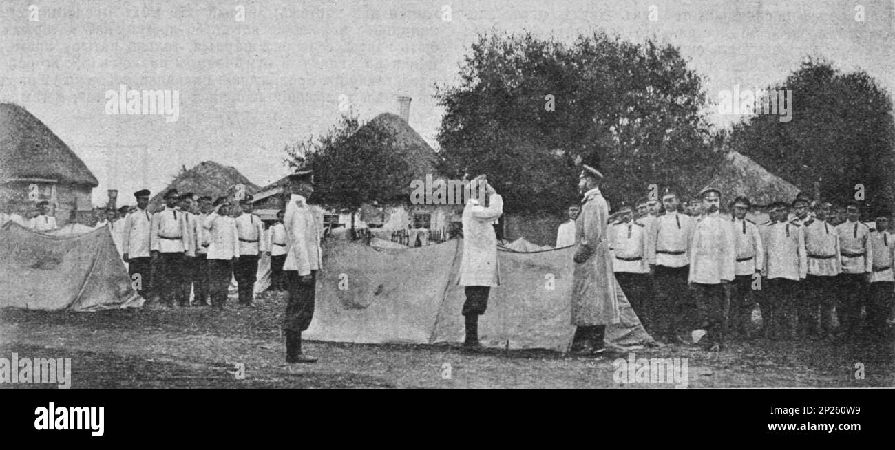 His Imperial Highness Grand Duke Sergei Alexandrovich at the bivouac of ...
