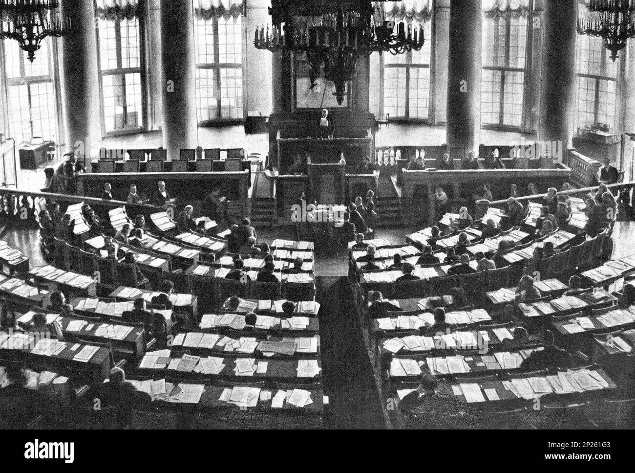 Meeting of the State Duma of Russian Empire. Photo from 1906 Stock ...