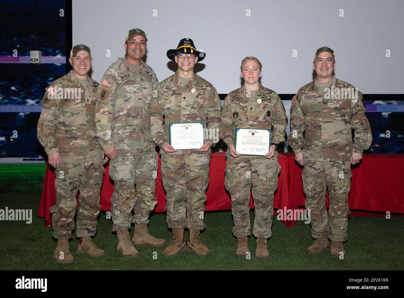 U.S. Army Spc. Jorge Ordaz (center left), 1st Heavy Attack ...