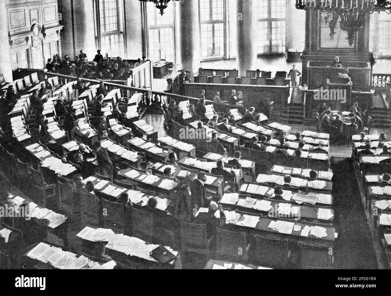 Meeting of the State Duma of Russian Empire. Photo from 1906 Stock ...
