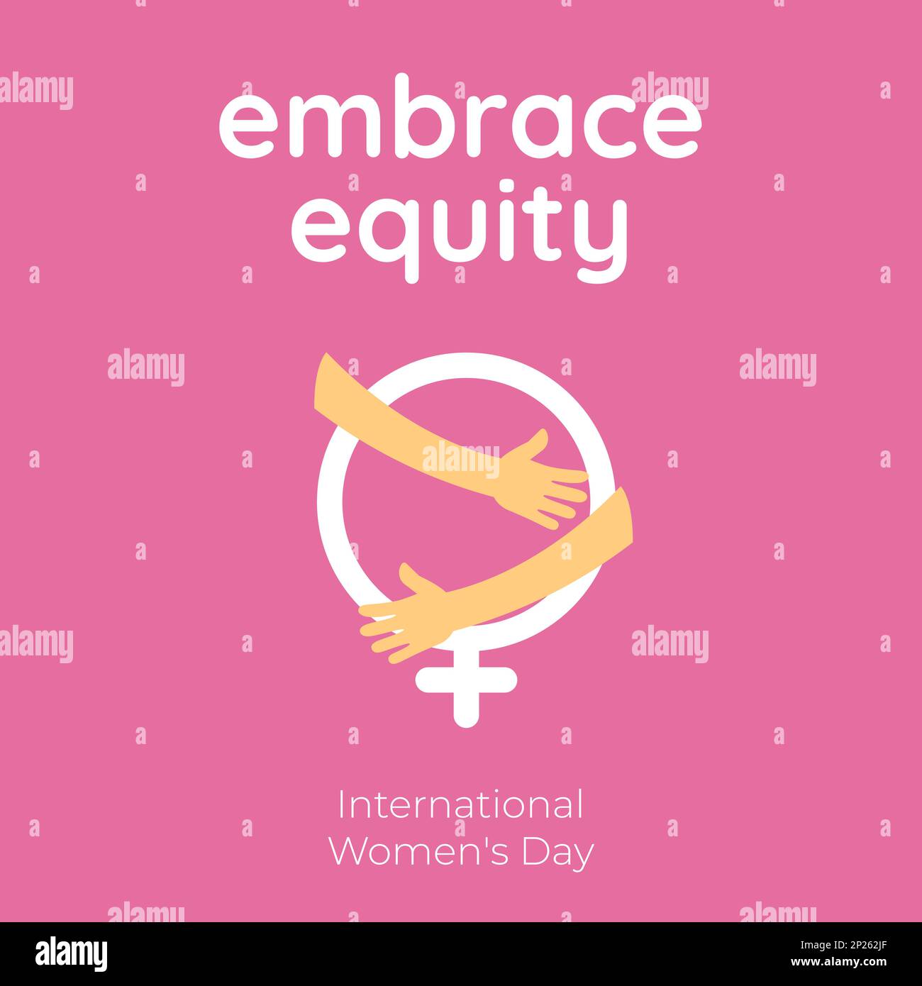 Design for international women's day with embrace equity theme in eps vector file Stock Vector ...
