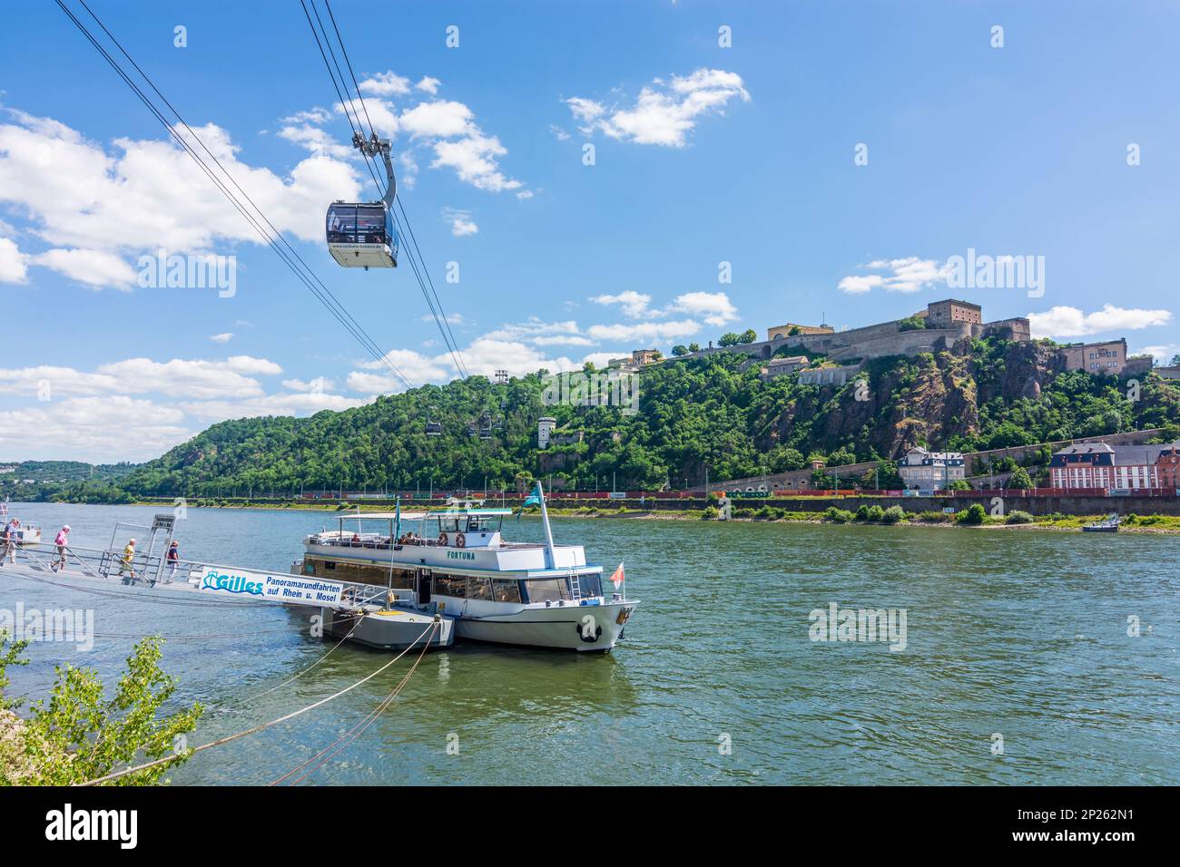 Cable car ehrenbreitstein fortress hi-res stock photography and images ...