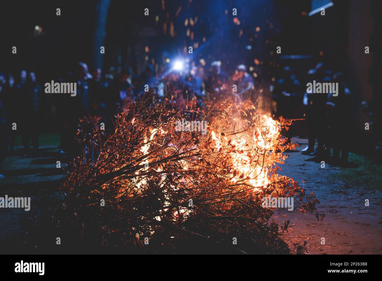 Orthodox Christmas celebration in Montenegro and Serbia, process of ...