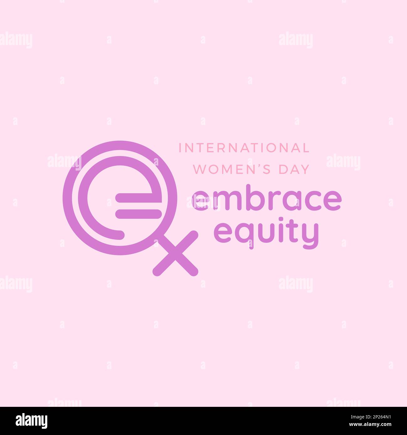Design for international women's day with embrace equity theme in eps ...