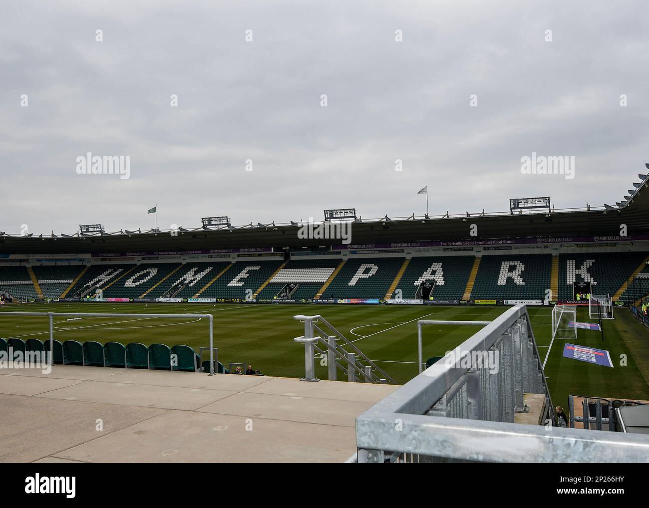 General view of Home Park during the Sky Bet League 1 match Plymouth ...