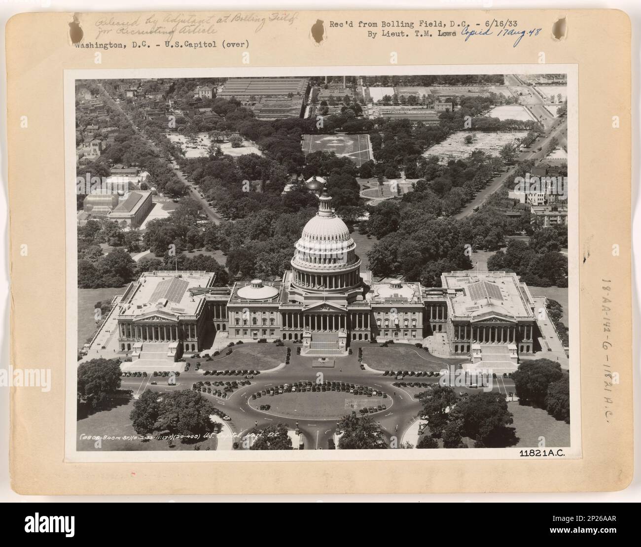Washington D.C., Aerial Photograph Stock Photo - Alamy