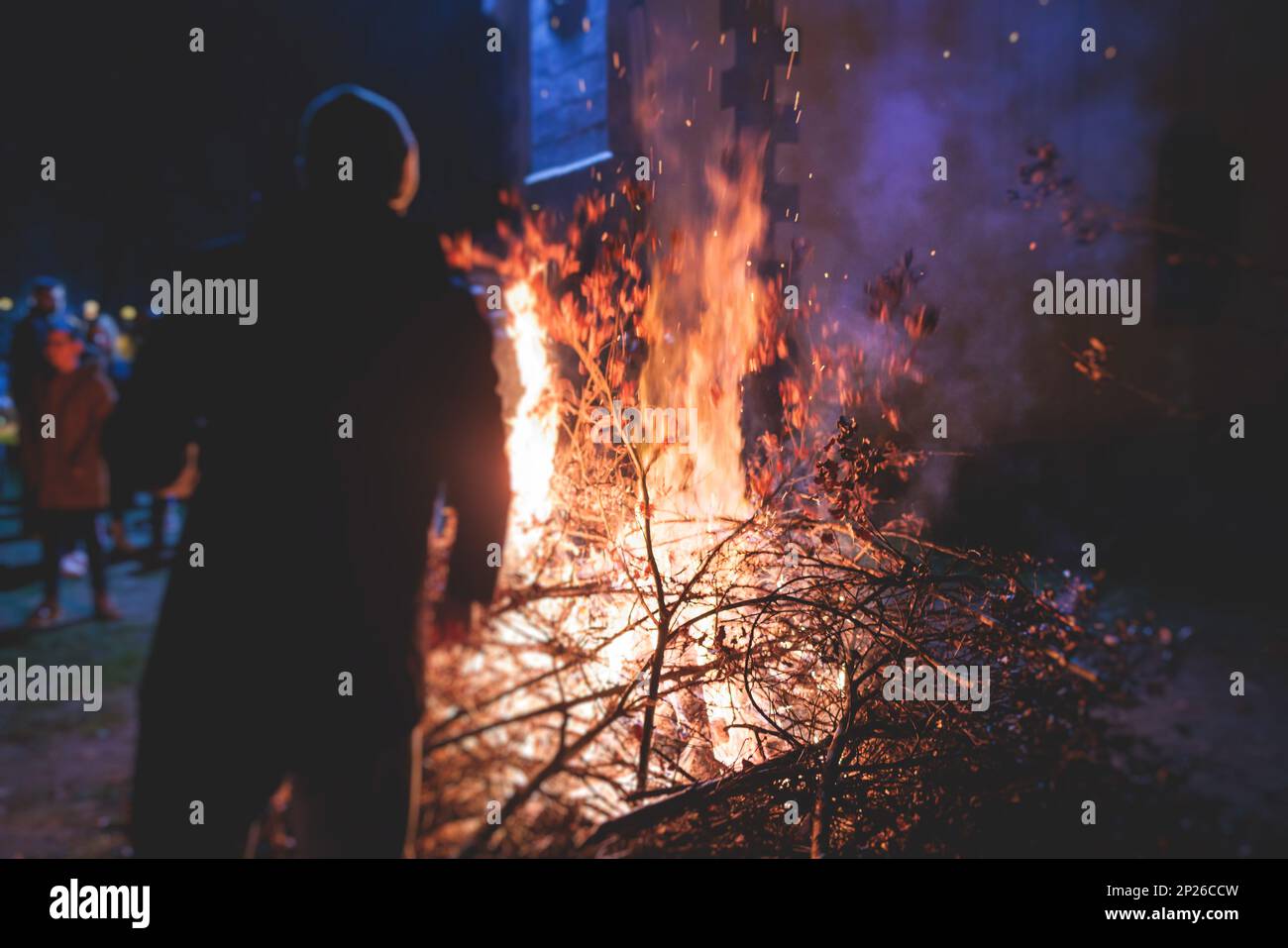 Orthodox Christmas celebration in Montenegro and Serbia, process of ...