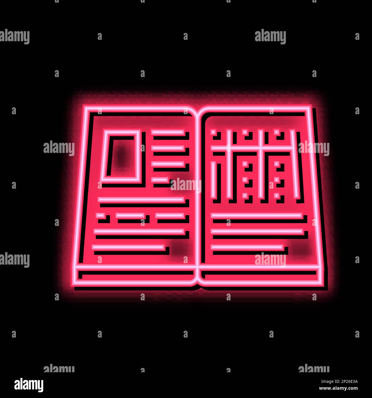 book report neon glow icon illustration Stock Vector Image & Art - Alamy