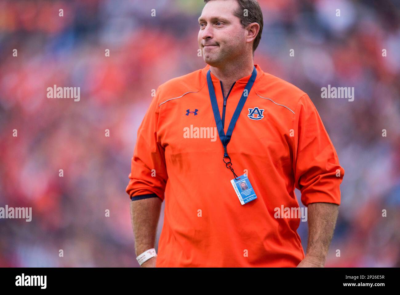 Auburn Head Baseball Coach, Butch Thompson, is honored during the NCAA ...