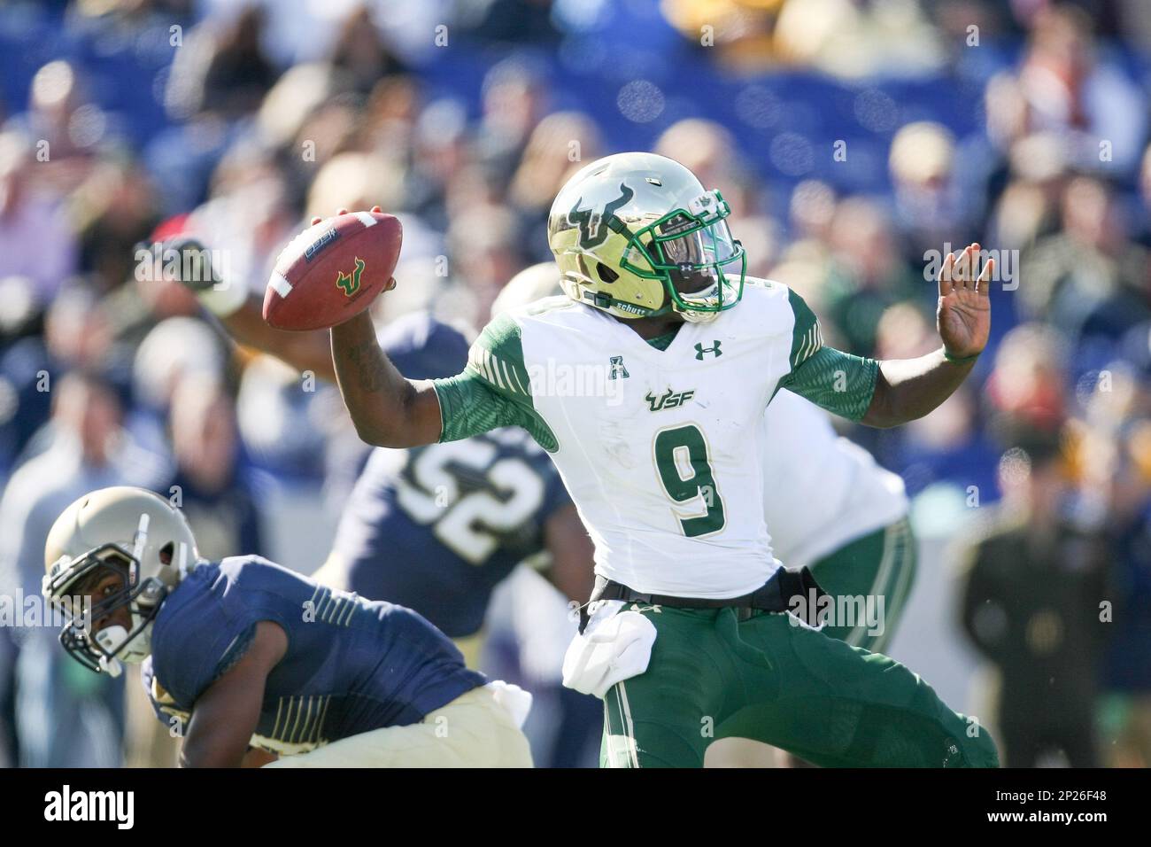 October 31, 2015: South Florida Bulls quarterback Quinton Flowers #9 ...