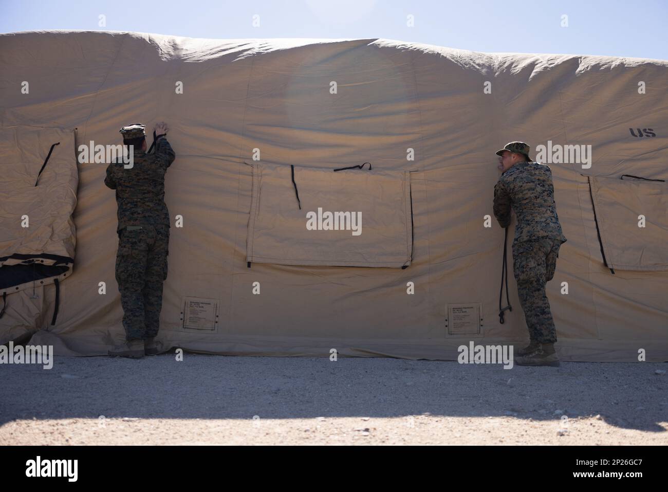 U.S. Marines with 3d Marine Littoral Regiment, 3d Marine Division, set ...