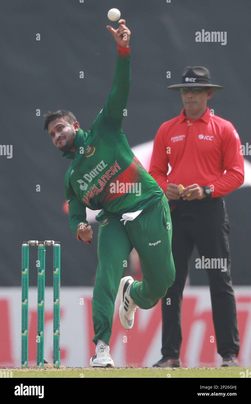 Shakib Al Hasan during the Bangladesh-England 2nd One Day International ...