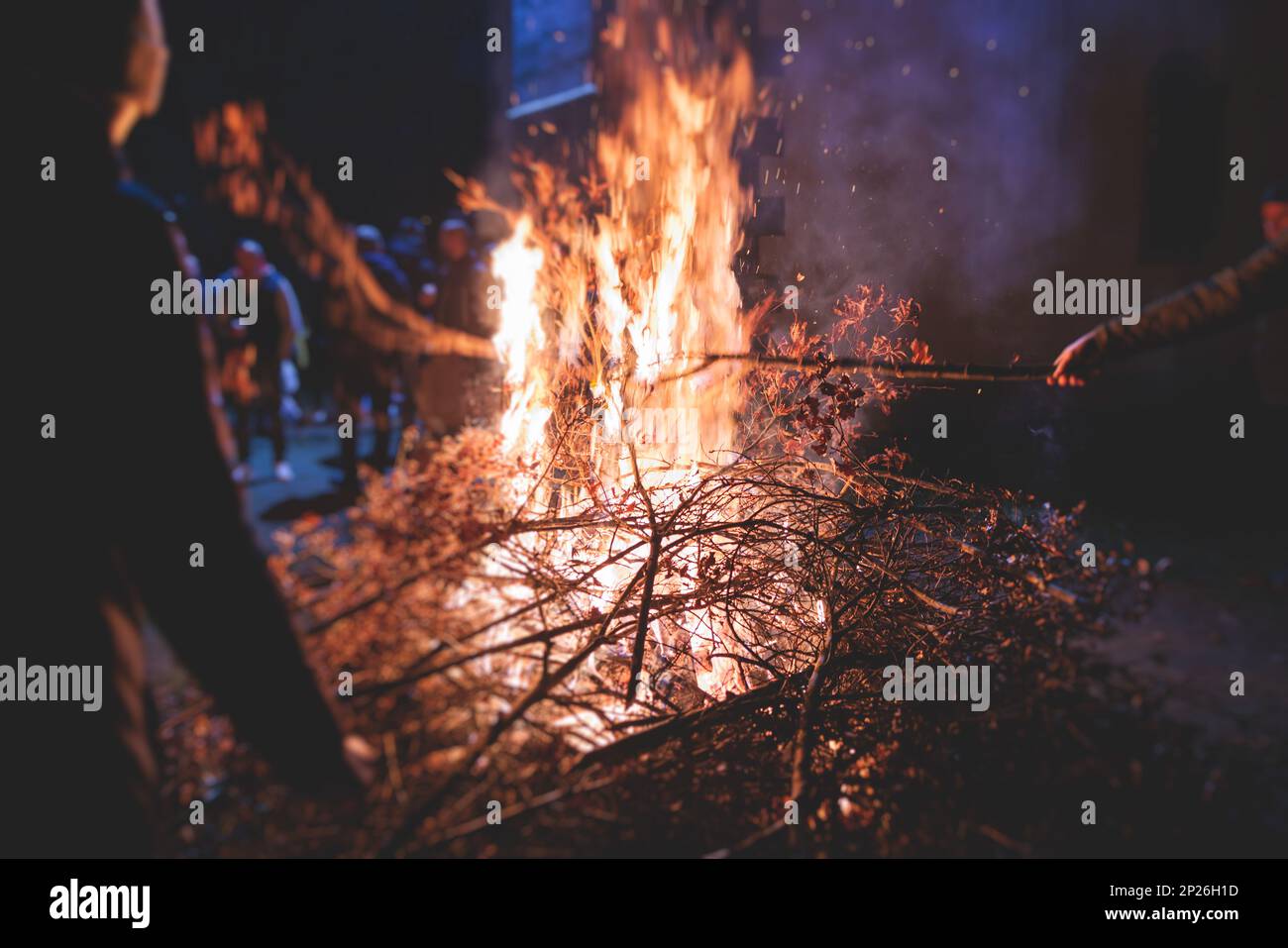 Orthodox Christmas celebration in Montenegro and Serbia, process of ...