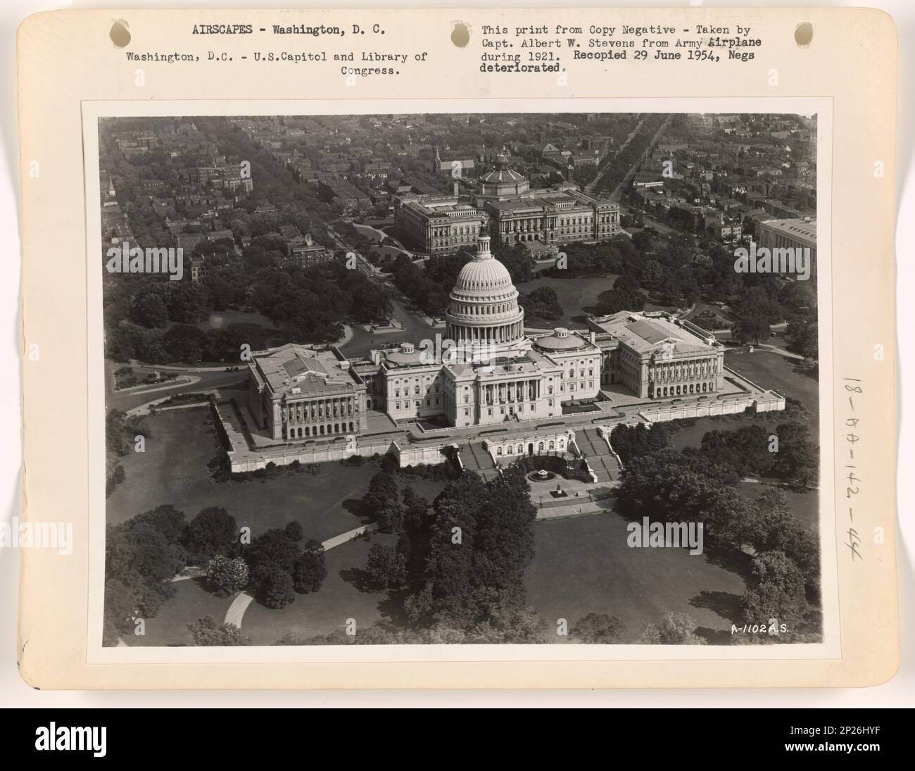 Washington D.C., Aerial Photograph Stock Photo - Alamy