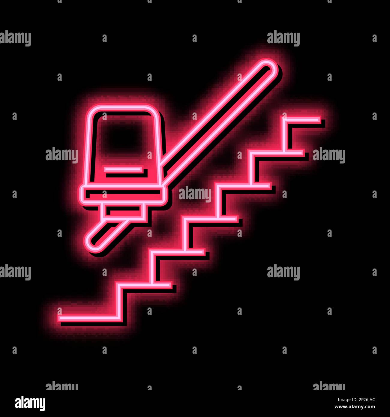 chair elevator color icon vector illustration Stock Vector Image & Art ...