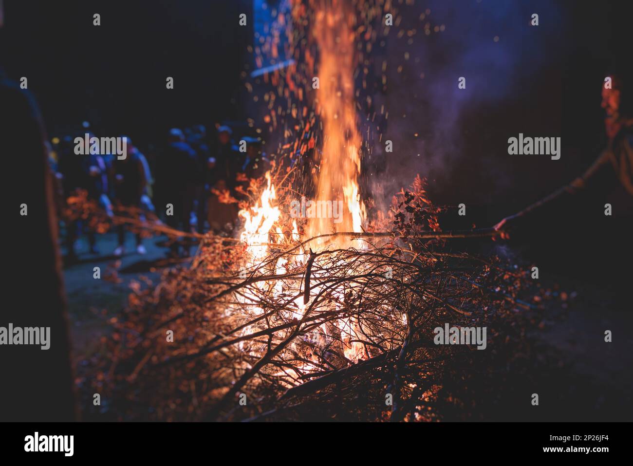 Orthodox Christmas celebration in Montenegro and Serbia, process of ...