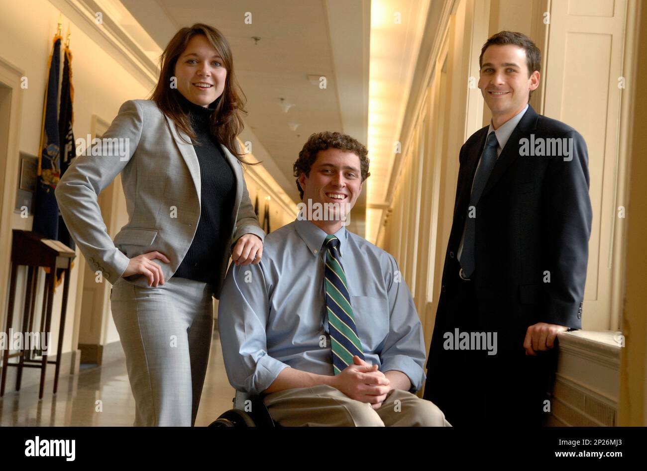 Climbers from left, Jennifer Prather, Will Coffman, Jim Creevy (CQ Roll ...