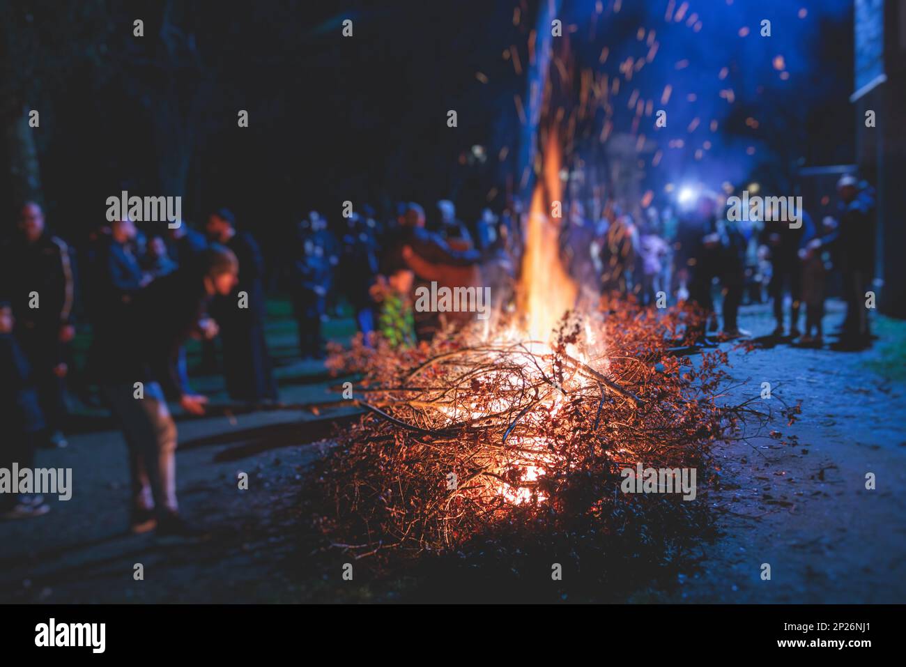 Orthodox Christmas celebration in Montenegro and Serbia, process of ...