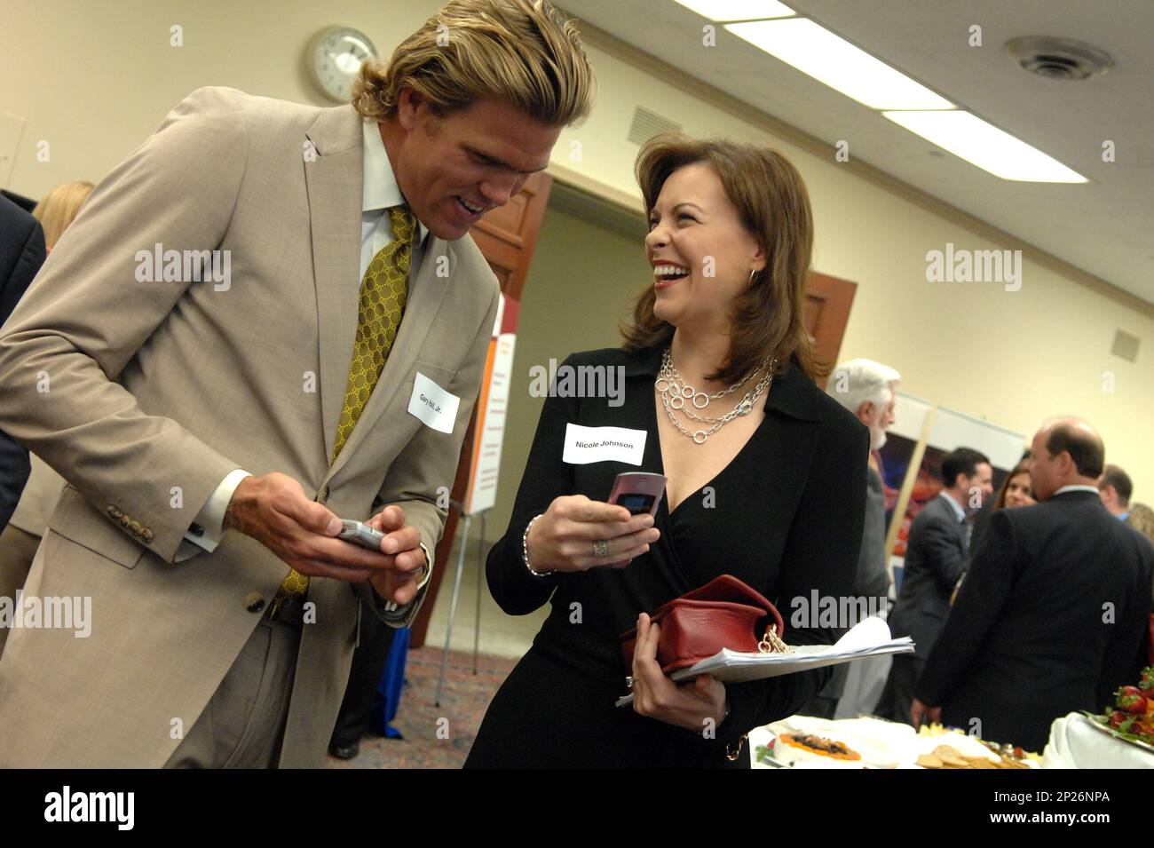 Nicole Johnson Baker, Miss America 1999, and Gary Hall Jr., Olympic ...