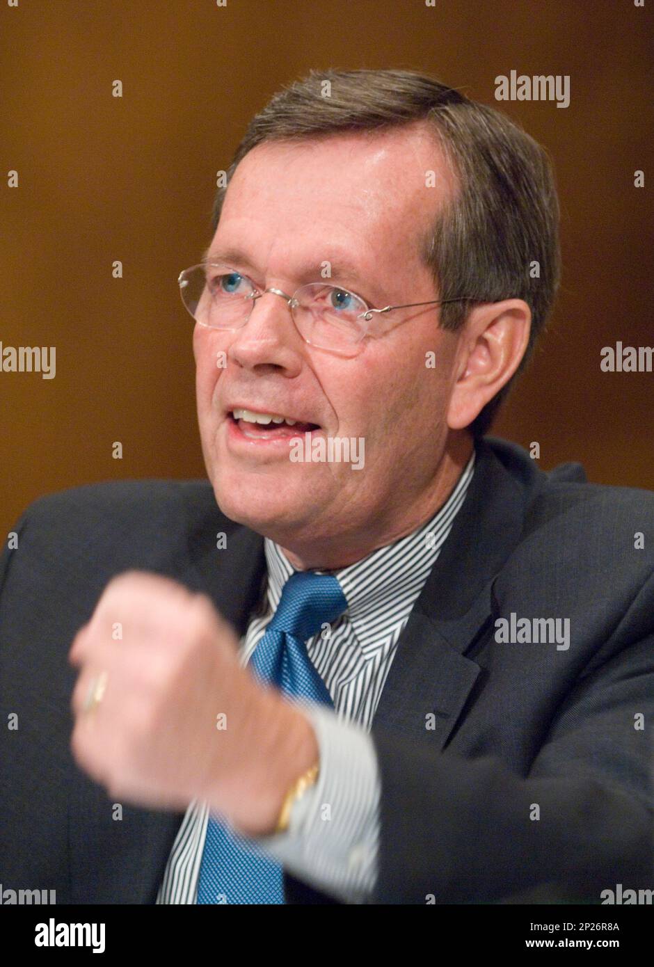 HHS Secretary Michael Leavitt testifies during the Senate Health ...