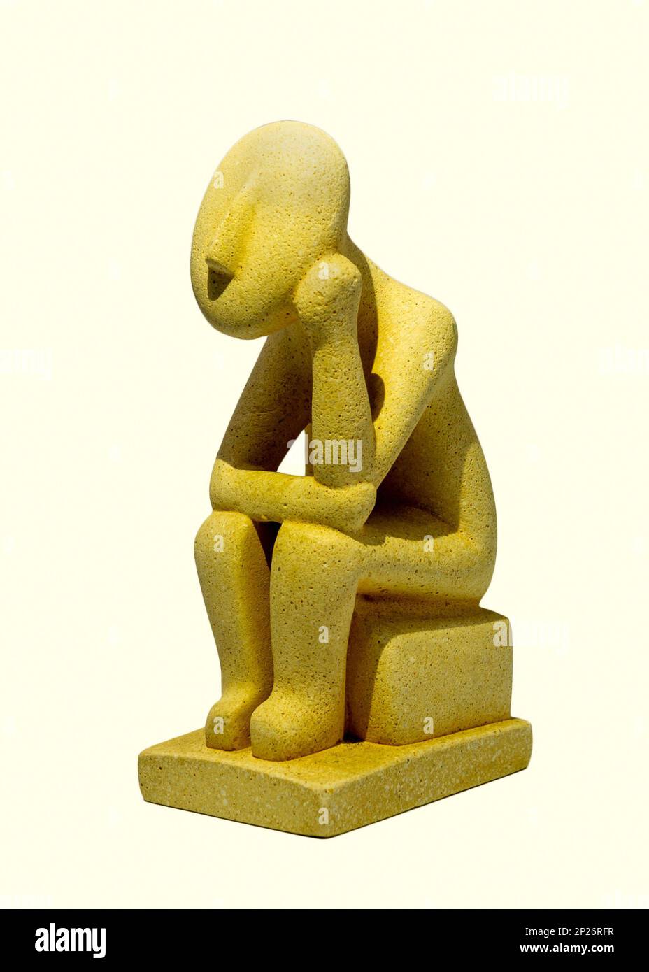 A Greek Cycladic Thinker souvenir from the Greek islands Stock Photo ...