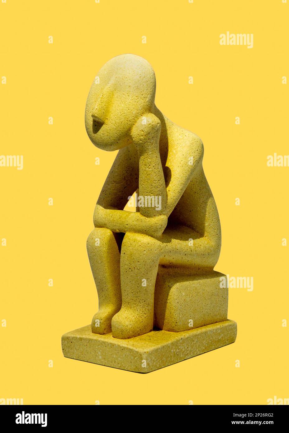 A Greek Cycladic Thinker souvenir from the Greek islands Stock Photo ...