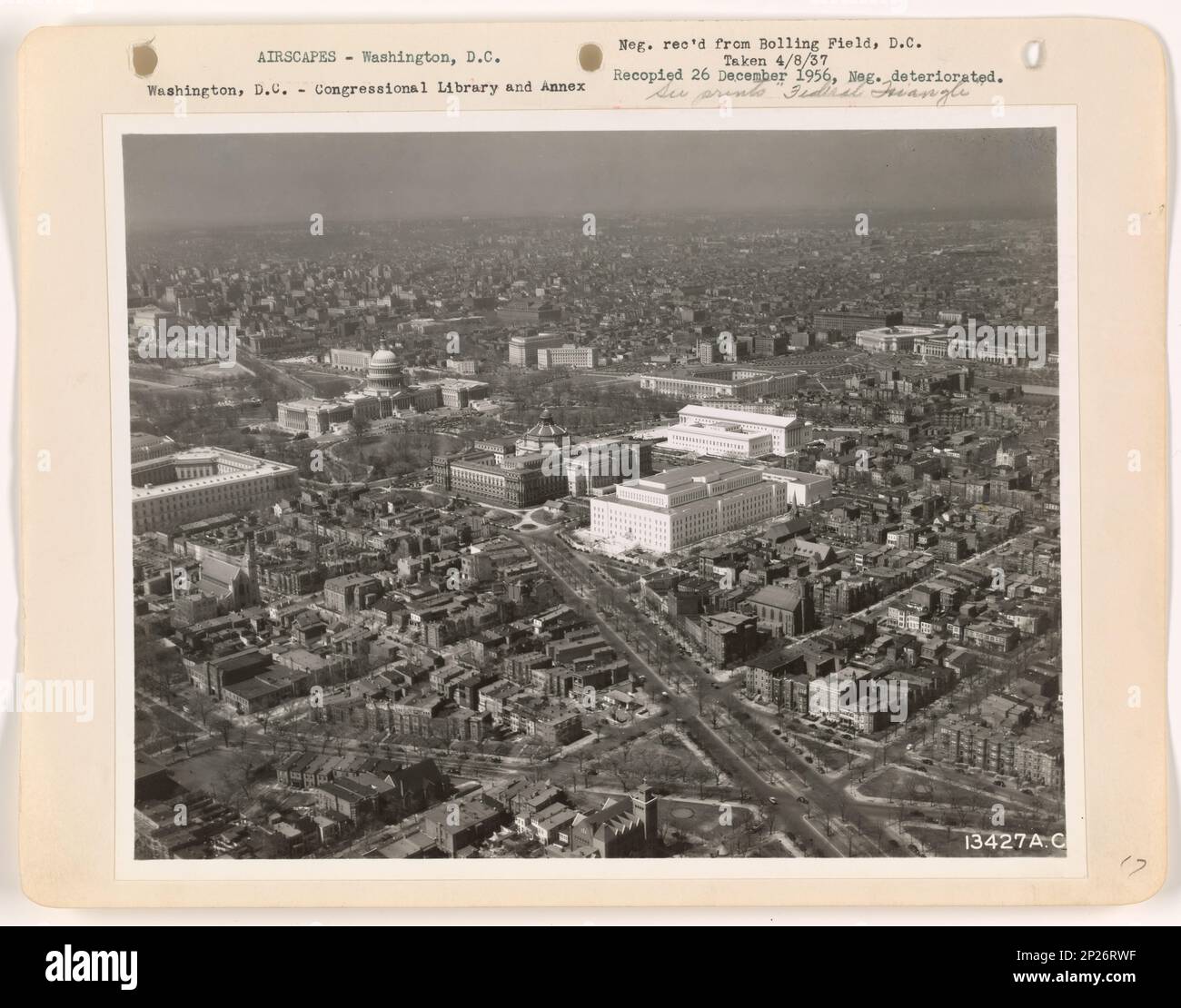 Washington D.C., Aerial Photograph Stock Photo - Alamy