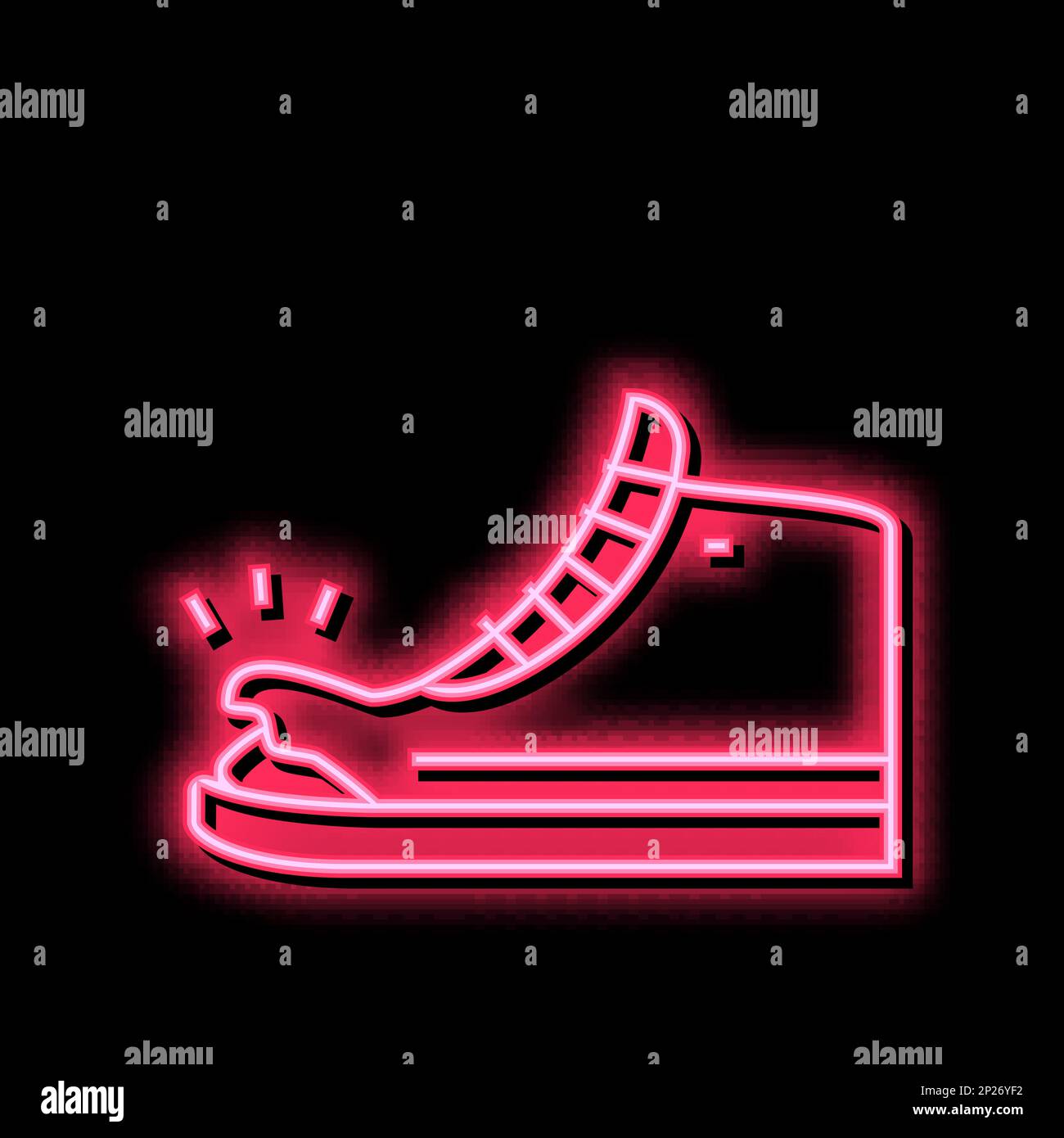 torn shoe neon glow icon illustration Stock Vector Image & Art - Alamy