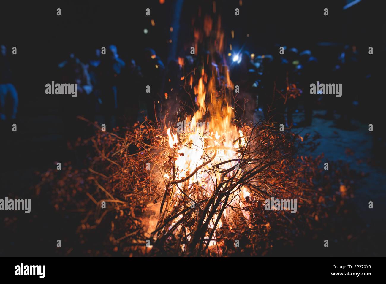 Orthodox Christmas celebration in Montenegro and Serbia, process of ...