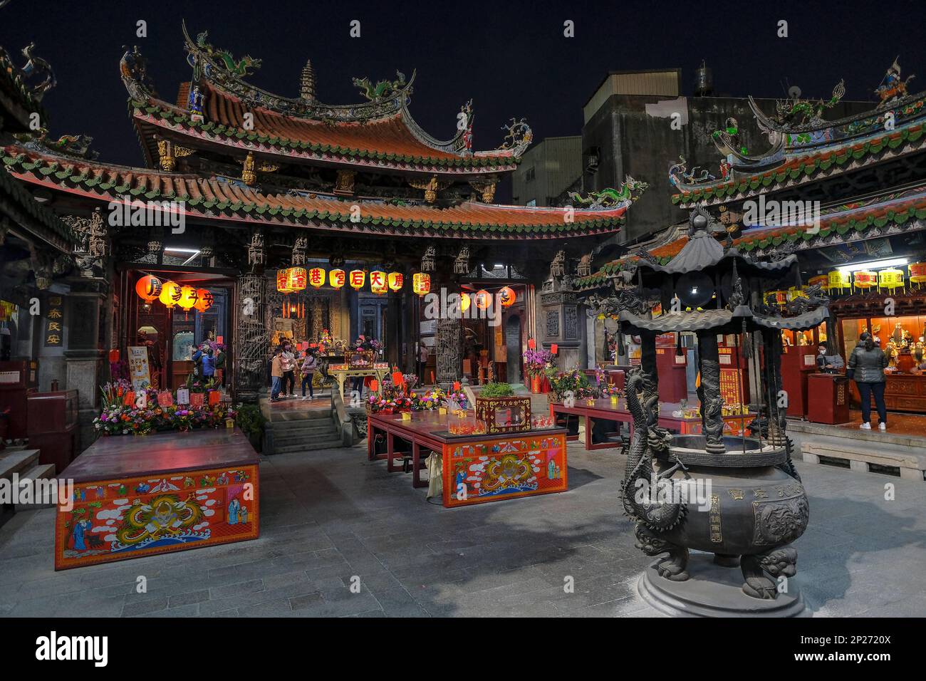 Lukang, Taiwan - February 1, 2023: The Lukang Tianhou Temple also known as the Lukang Mazu ...