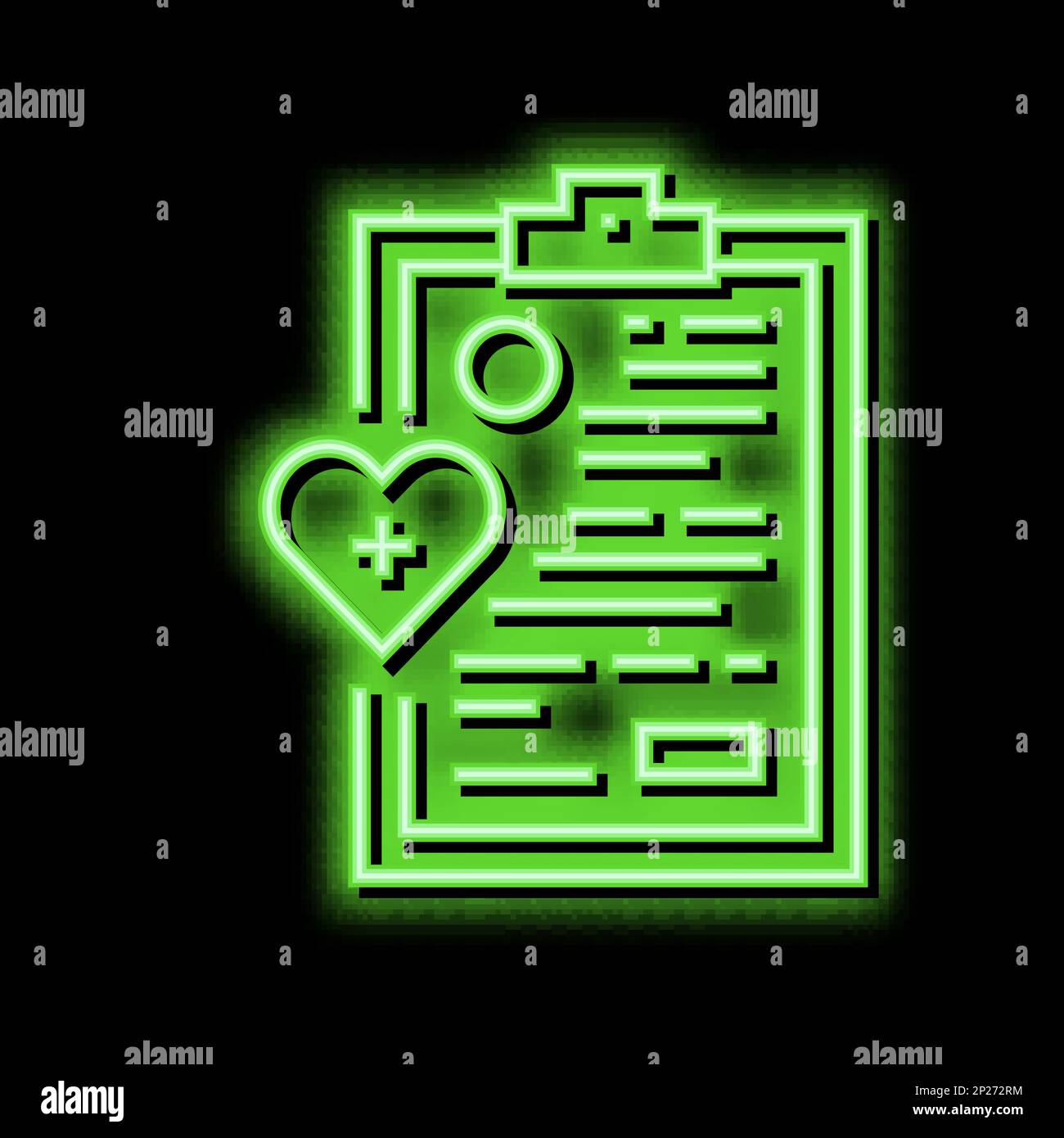 elderly human medical card neon glow icon illustration Stock Vector ...