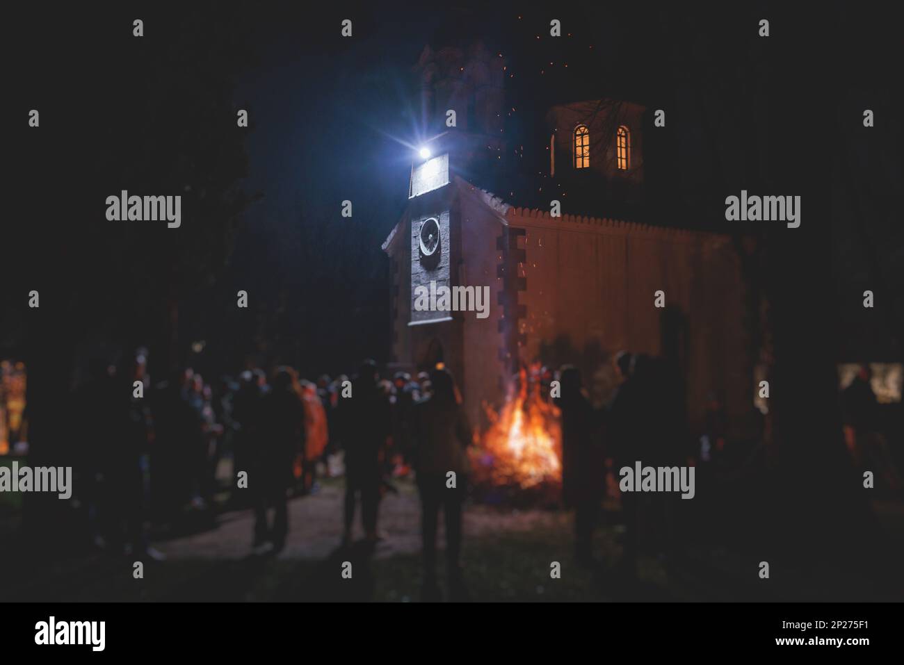 Orthodox Christmas celebration in Montenegro and Serbia, process of ...