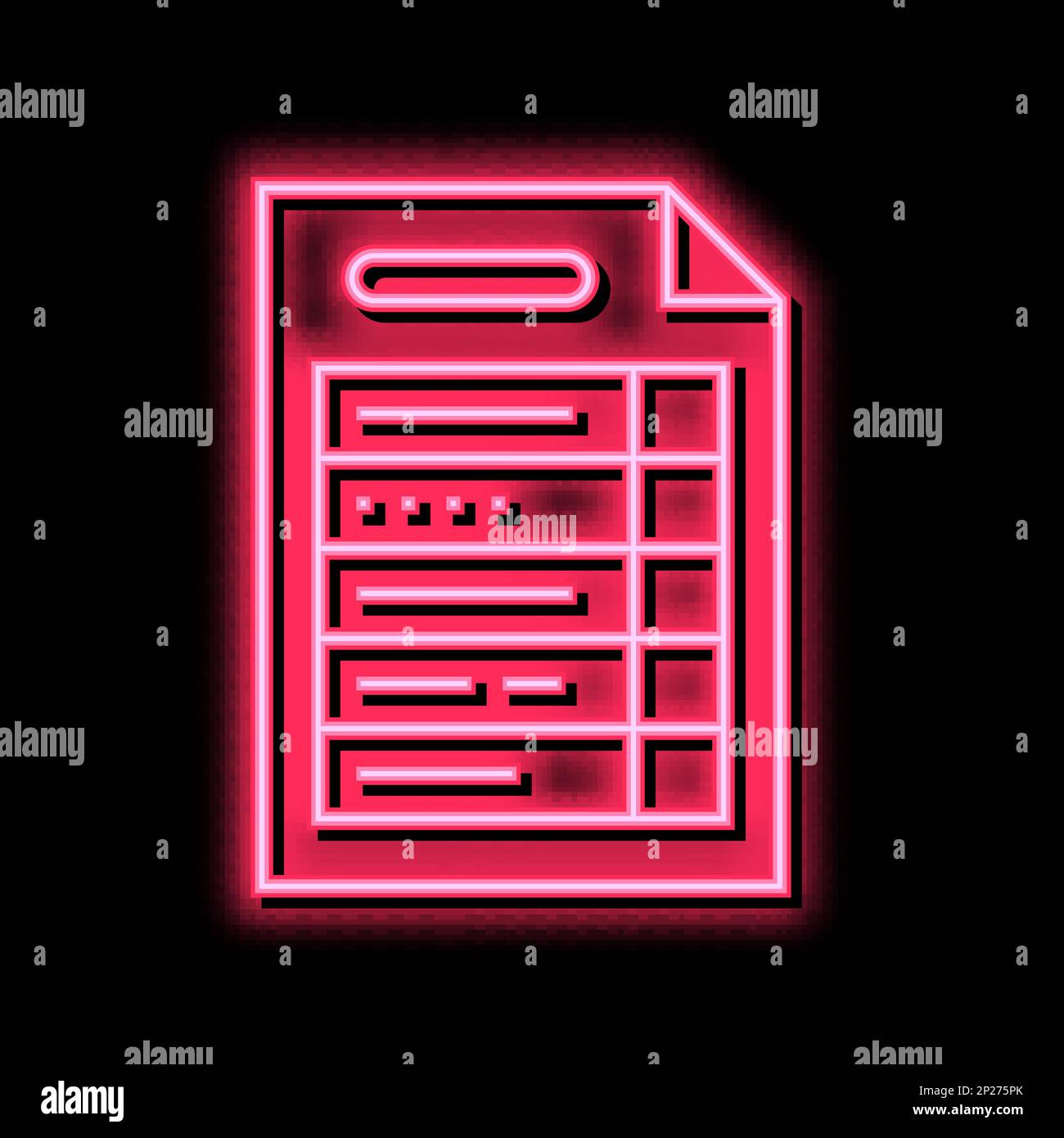 plan paper list color icon vector illustration Stock Vector Image & Art ...