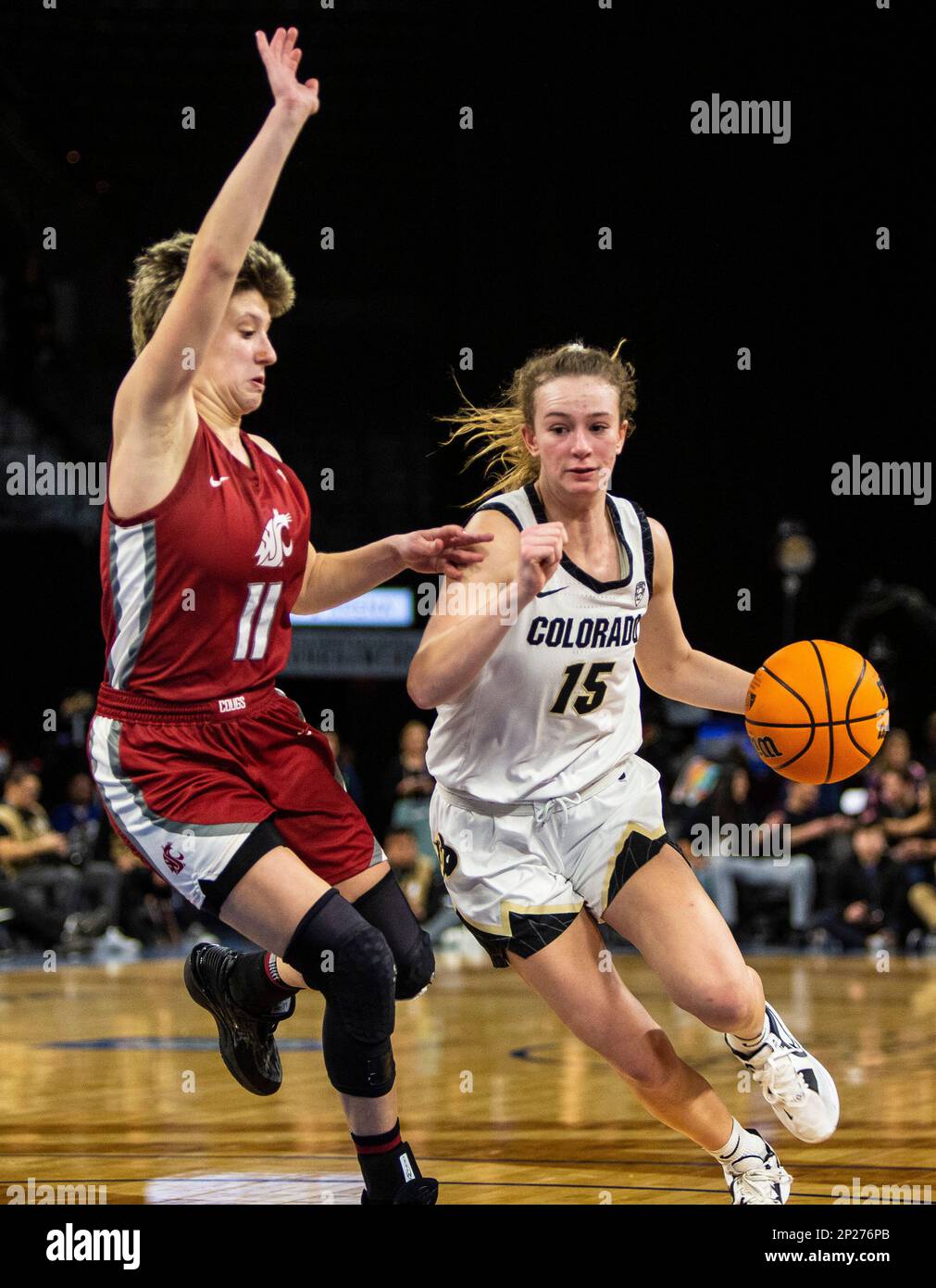 LasVegas, NV, USA. 03rd Mar, 2023. A. Colorado guard Kindyll Wetta (15 ...