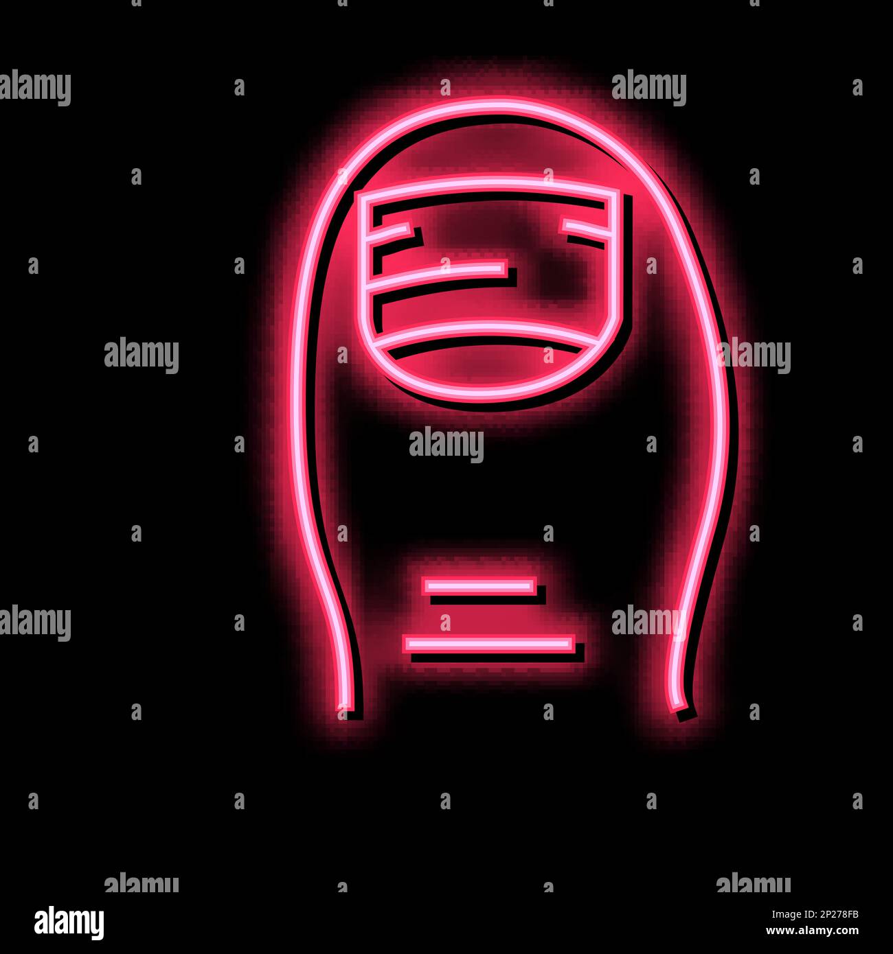 psoriasis nail disease neon glow icon illustration Stock Vector Image ...