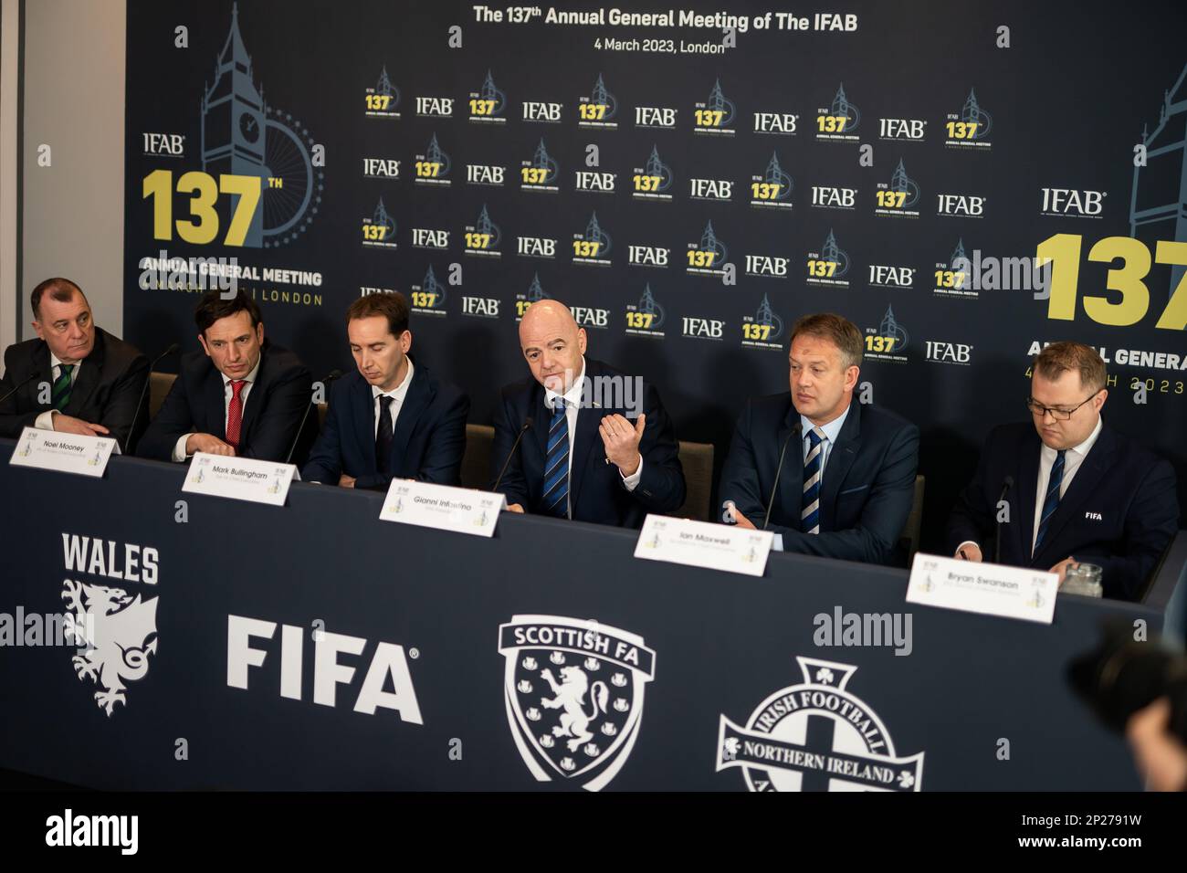 (L to R) Patrick Nelson (CEO SFA), Noel Mooney (CEO FAW), Mark ...