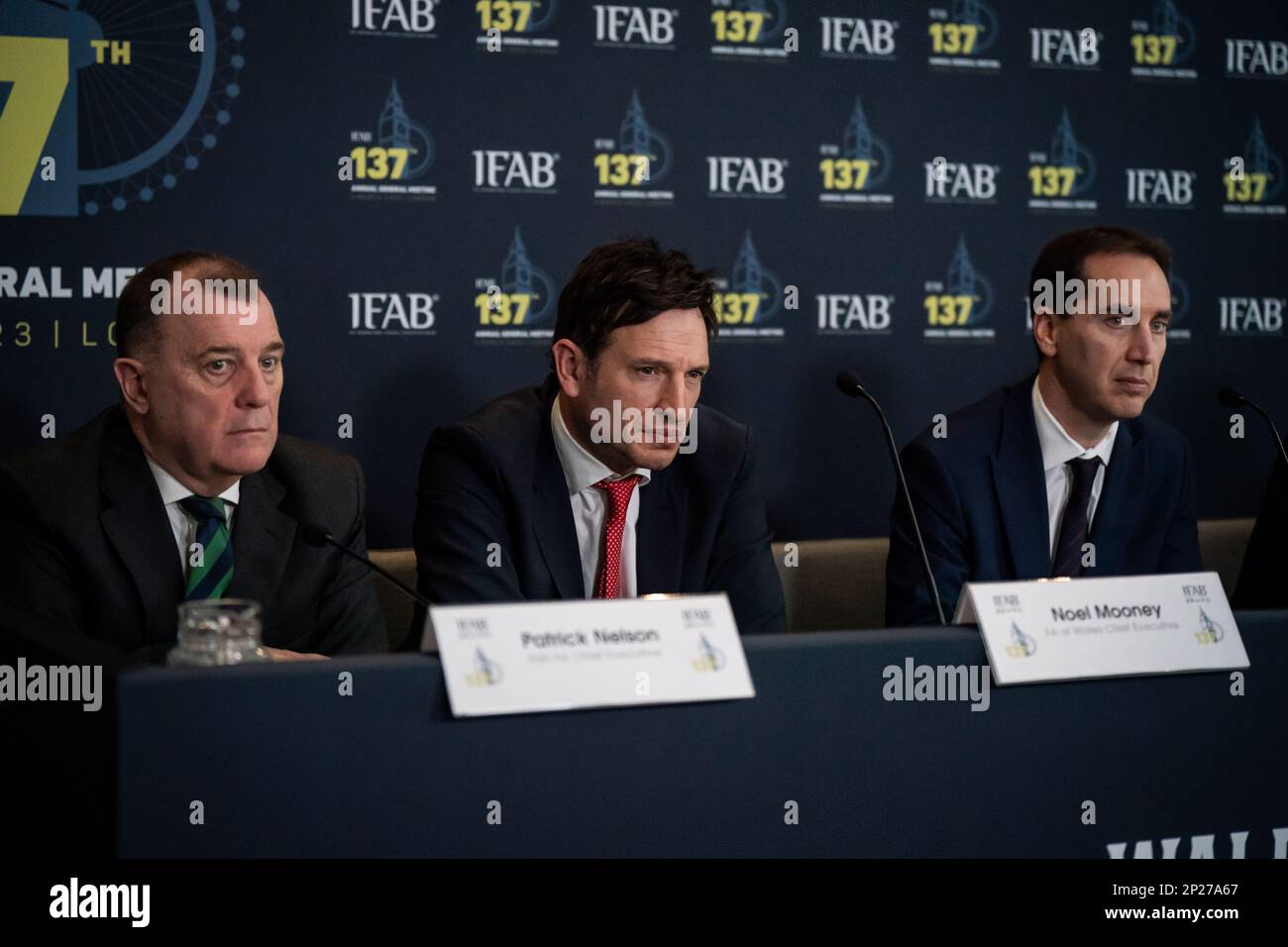 (L to R) Patrick Nelson (CEO SFA), Noel Mooney (CEO FAW) and Mark ...